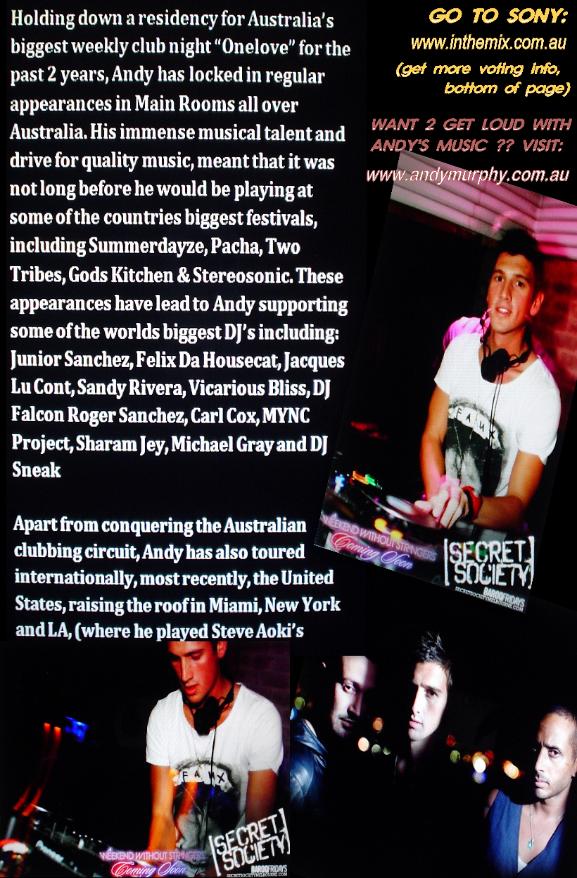 DJ Andy Murphy Curated by Artist Kaliopy